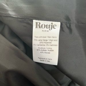 Rouje | Jackets & Coats | Rouje Black Virgin Wool Double Face Noir John ...